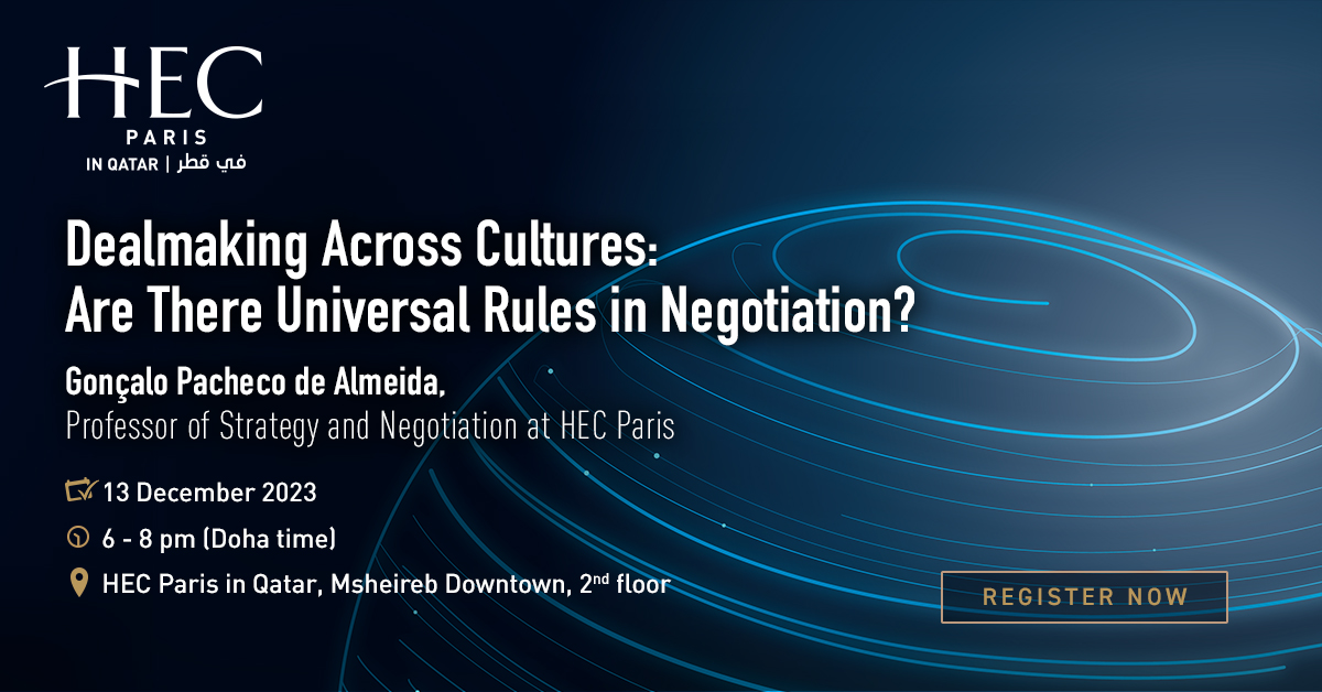 Dealmaking Across Cultures: Are There Universal Rules in Negotiation?